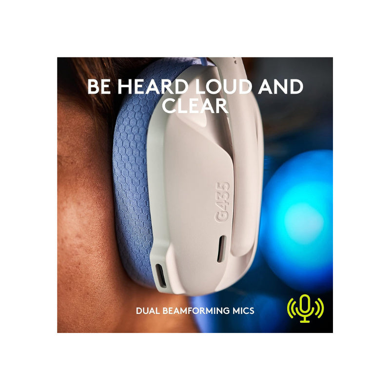 Logitech G435 LIGHTSPEED and Bluetooth Wireless Gaming Headset Blue
